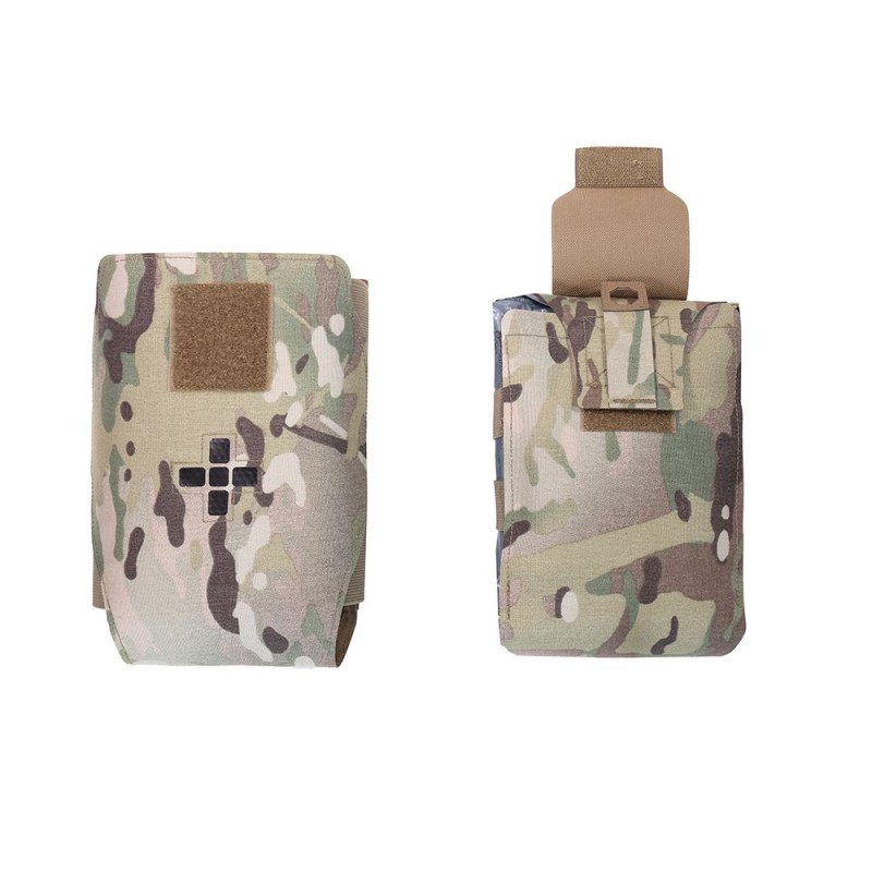 Laser Cut Small Horizontal Individual First Aid Kit - MultiCam
