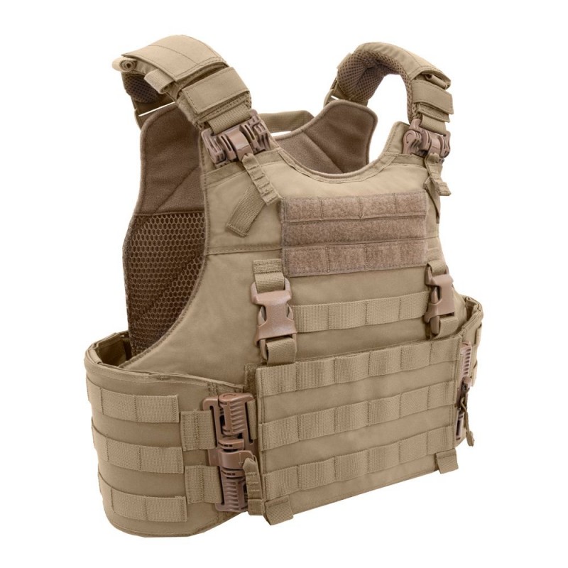quad release plate carrier tan warrior assault systems